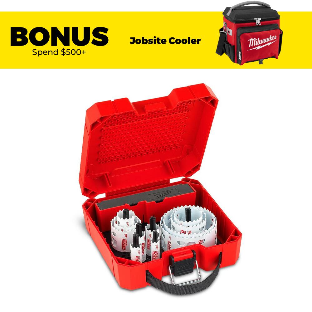Milwaukee 49224153 14pce Hole Dozer Hole Saw Kit for Carpenters