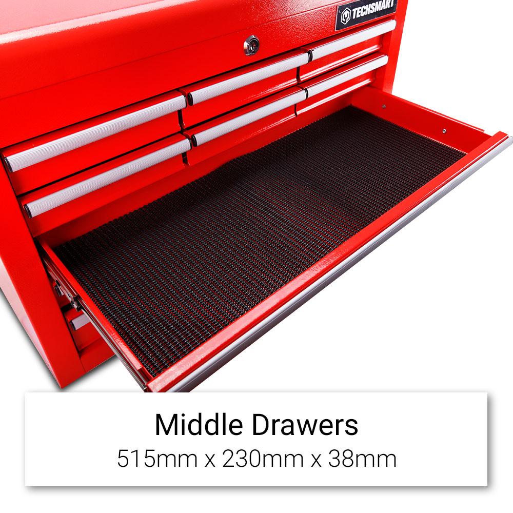 Techsmart T7DTB + T9DTC 16 Drawer Tool Set With Roller Cabinet