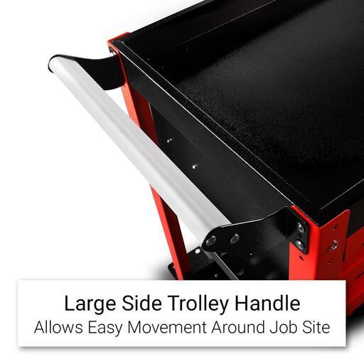 Techsmart T3DT 3 Drawer Industrial Tool Trolley