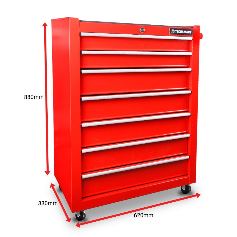 Techsmart T7DTB + T9DTC 16 Drawer Tool Set With Roller Cabinet