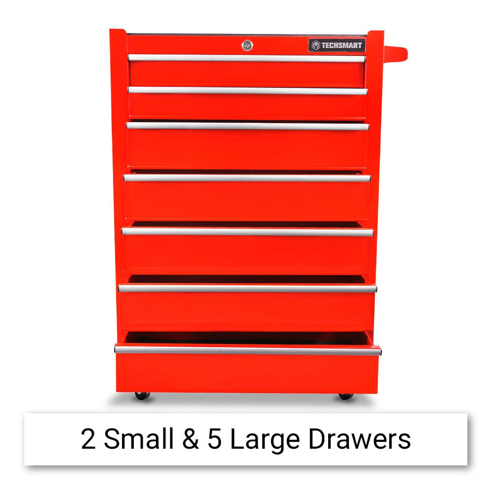 Techsmart T7DTB + T9DTC 16 Drawer Tool Set With Roller Cabinet