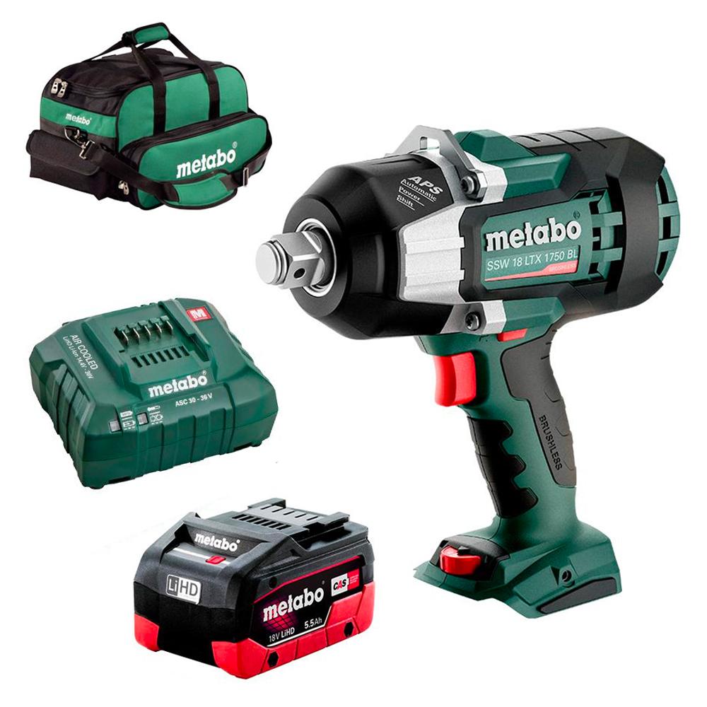 Metabo SSW 18 LTX 1750 BL 1 HD 5.5 SB K (AU60240202) 18V 5.5Ah Li-ion ...