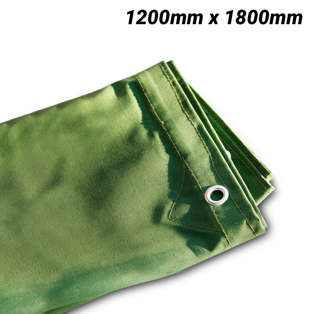 Aussie Gardener AG01673 1.2m x 1.8m Green Canvas Waterproof Tarp