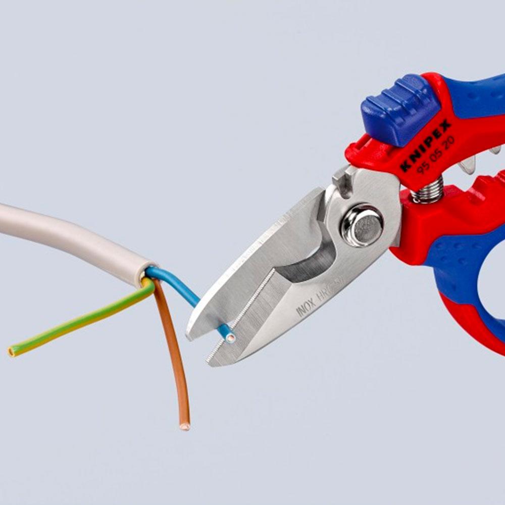 Knipex 950520SB Angled Electricians Shears