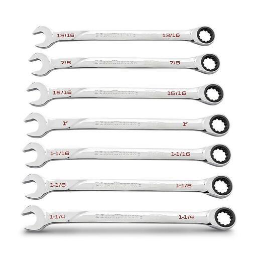 GEARWRENCH 86452 7pce 120XP Universal Spline XL Ratcheting Combination ...