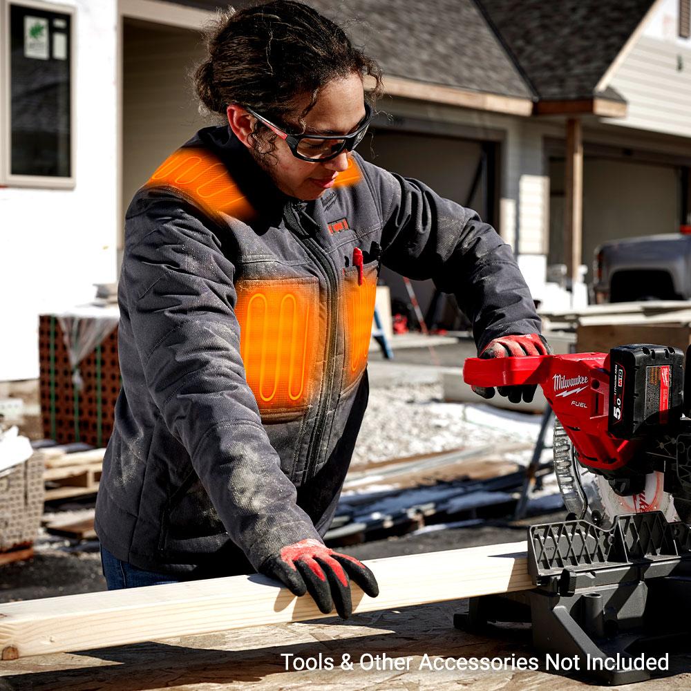 Milwaukee M12HJWGREY30 12V Li-ion Cordless AXIS™ Grey Heated Women's ...