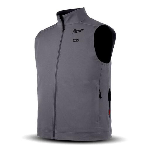 Milwaukee M12HVGREY10 12V Li-ion Cordless TOUGHSHELL™ Grey Heated Vest ...