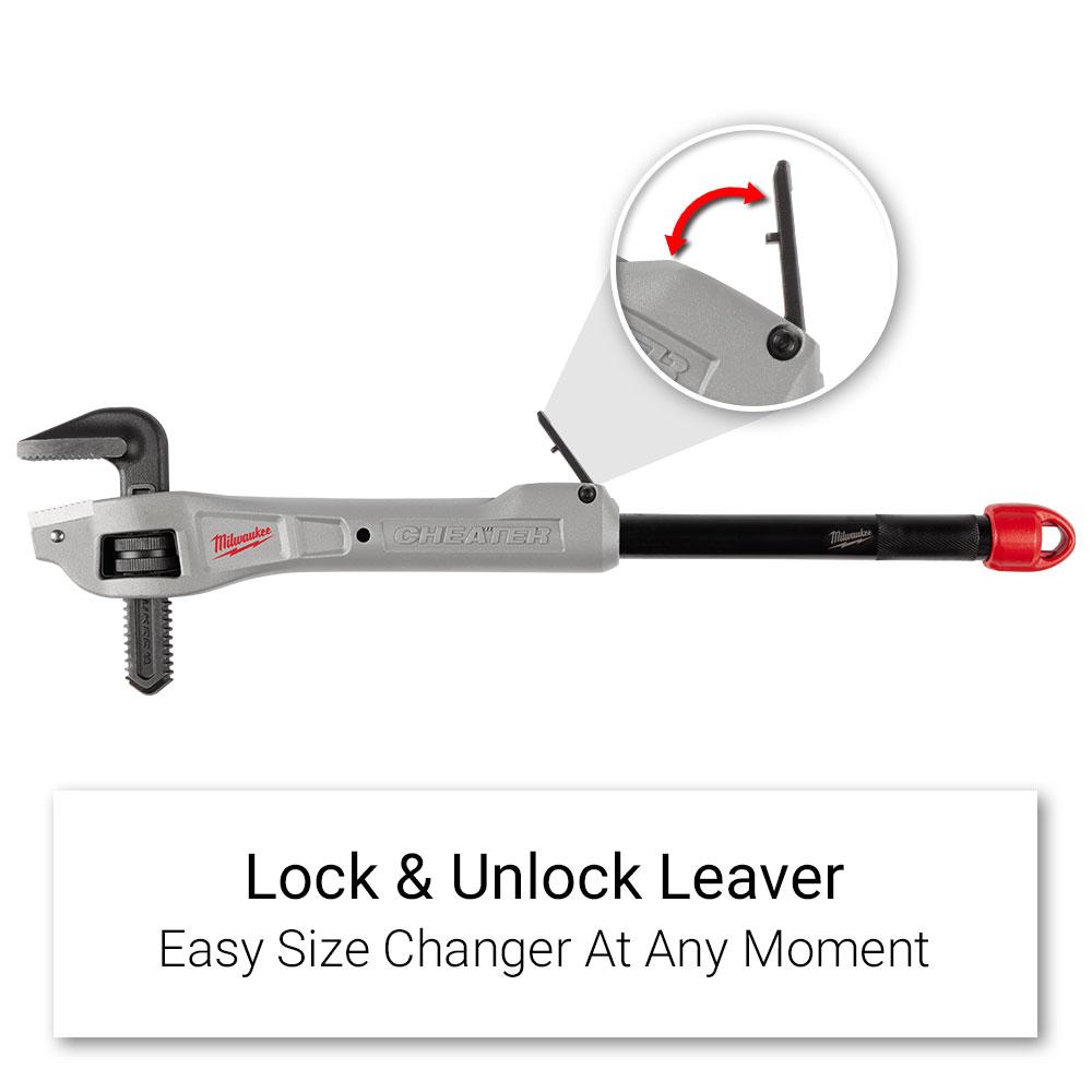 Milwaukee 48227322 Offset Pipe Wrench CHEATER Aluminium