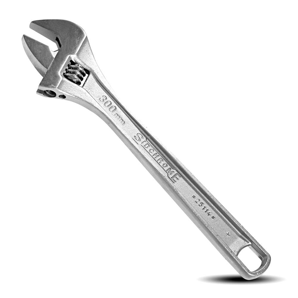 Sidchrome SCMT25114 300mm (12") Premium Chrome Plated Adjustable Wrech