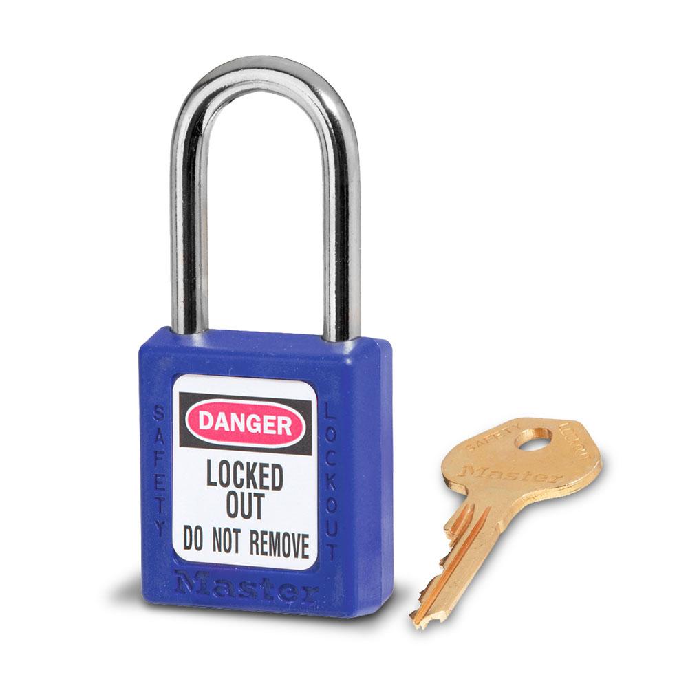 Master Lock 0410BLU Blue Safety Padlock