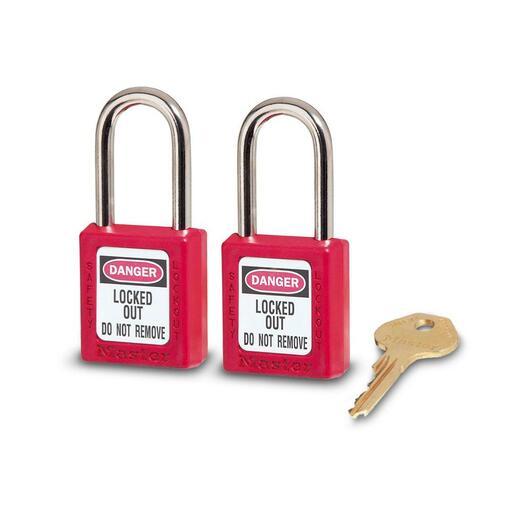 Master Lock 0410REDKA2 2-Pack Red Lockout Padlock