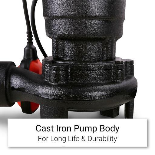 Industek INP750 1.0HP (0.75kW) 50mm (2") Submersible Dirty Water Pump ...