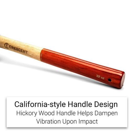Crescent CHWBP32 32oz Wood Ball Pein Hammer