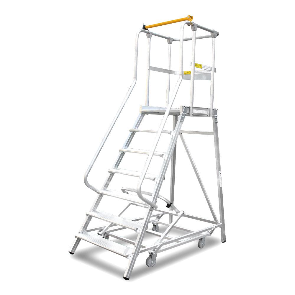 Climbrite CLIOP7 7 Step 200kg 2.68m Industrial Order Picker Platform Ladder