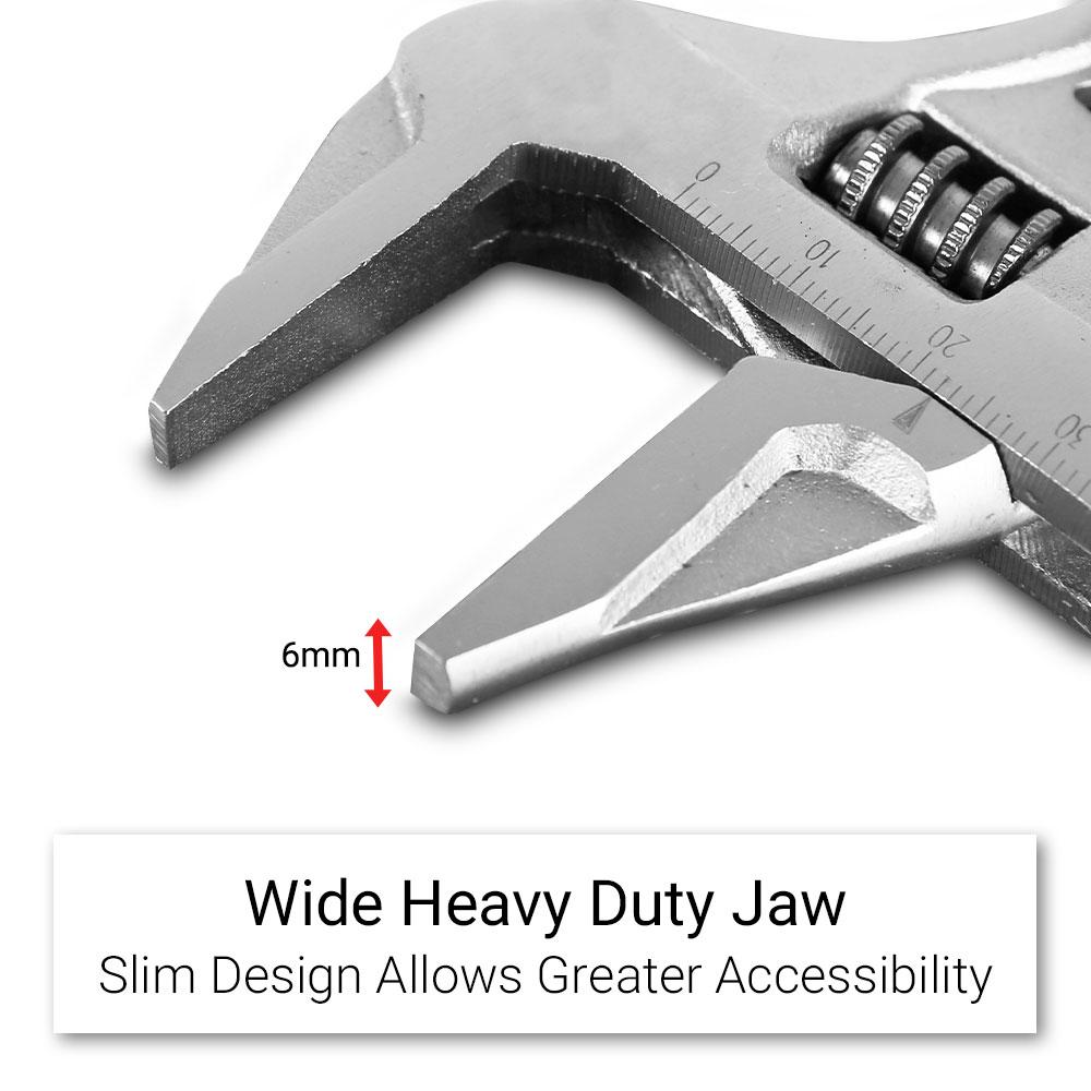 Daytona DSWJ200 135mm (5-1/2") Wide Jaw Adjustable Stubby Wrench