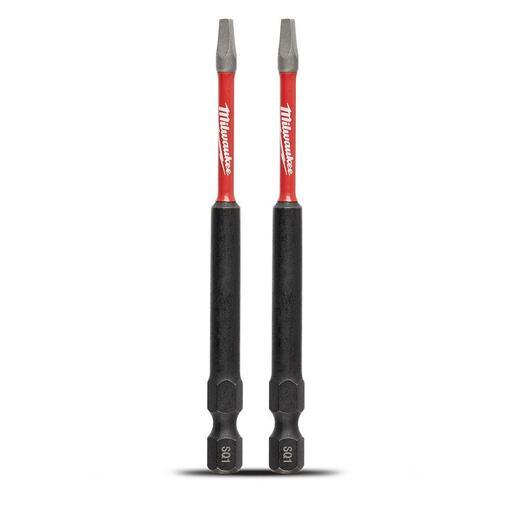 Milwaukee 48324670 2-Pack SHOCKWAVE™ Square Recess #1 (3-1.2") x 89mm ...
