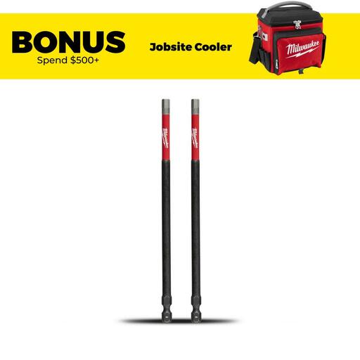 Milwaukee 48324740 2-Pack SHOCKWAVE™ Hex 6mm (6") x 150mm Power Impact ...