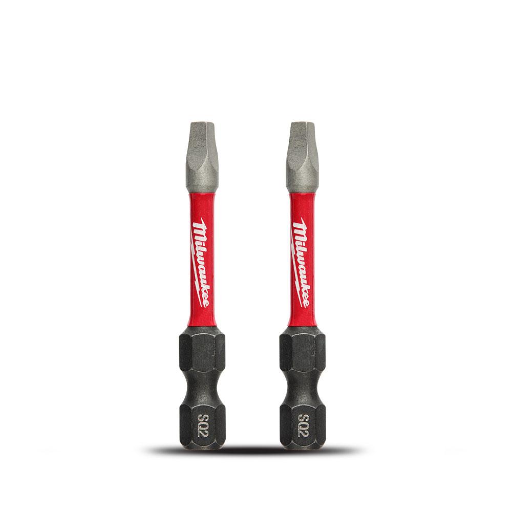 Milwaukee 48324972 2-Pack SHOCKWAVE™ Square Recess #2 2"x 50mm Power ...
