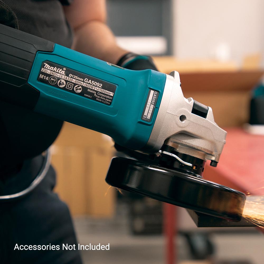 Makita GA5092X01 1900W 125mm (5“) Slide Switch Angle Grinder