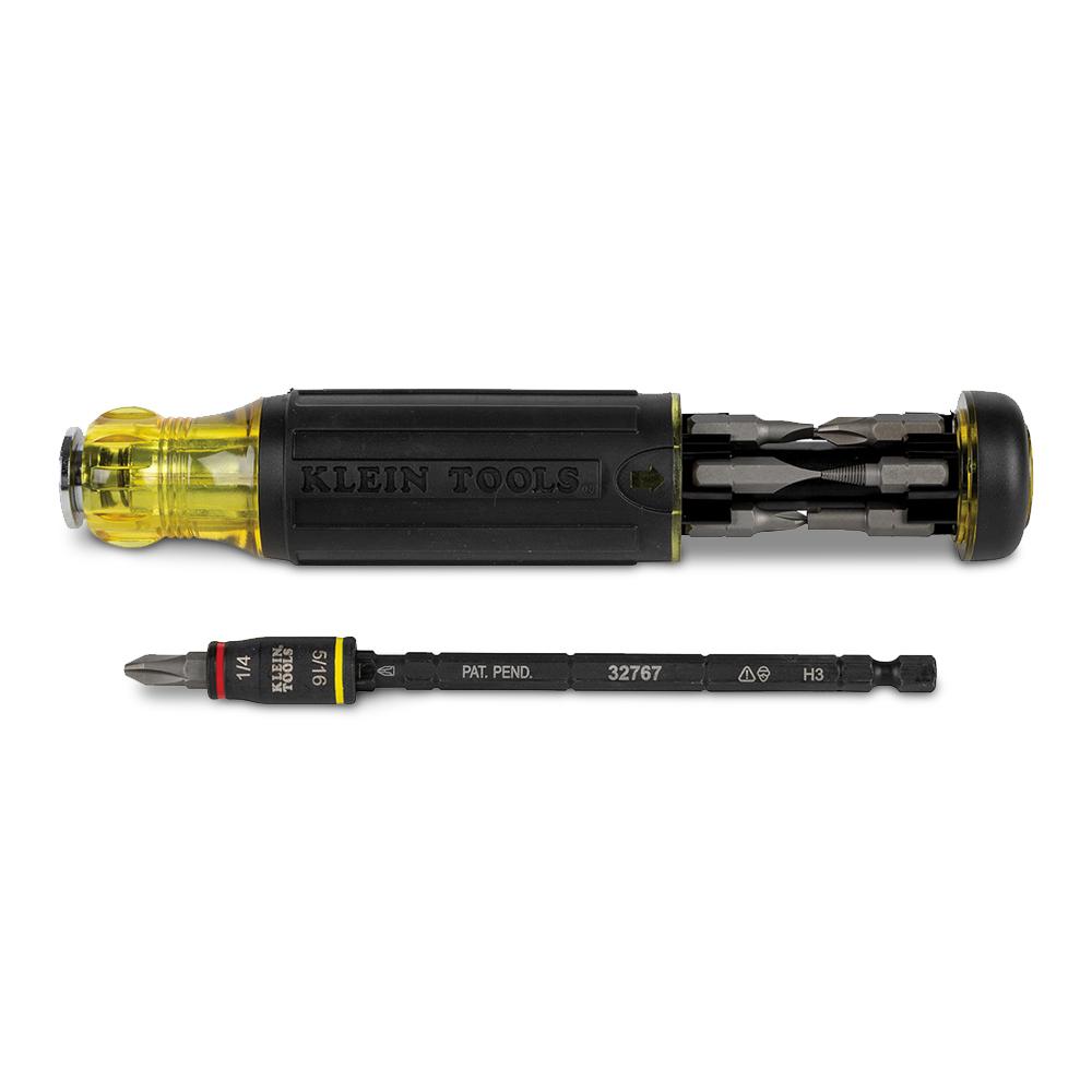 Klein A-32304 14-in-1 HVAC Adjustable Length Impact Screwdriver with ...