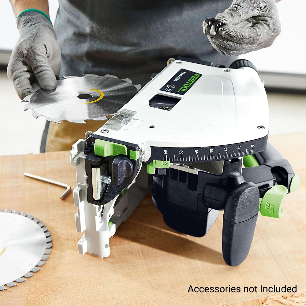 Festool TS 60 KEBQ-Plus (576723) 1500W 168mm (6-1/2") Brushless Plunge ...