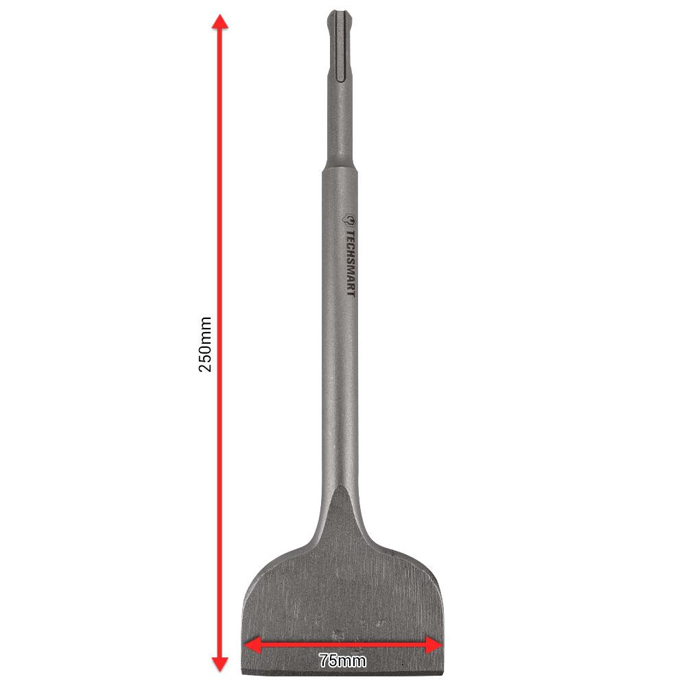 Techsmart TC2501475 14mm x 75mm x 250mm SDS Plus Round Chisel