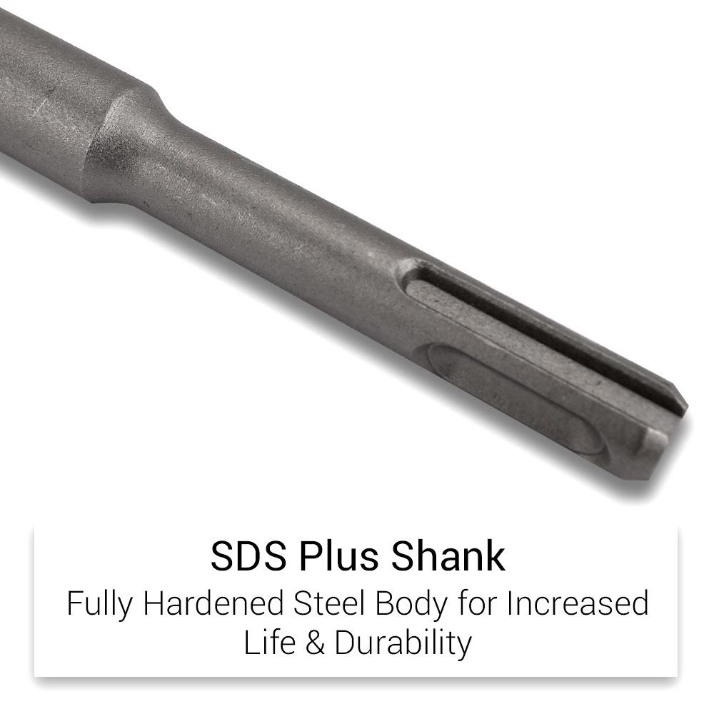 Techsmart TC2501475 14mm x 75mm x 250mm SDS Plus Round Chisel