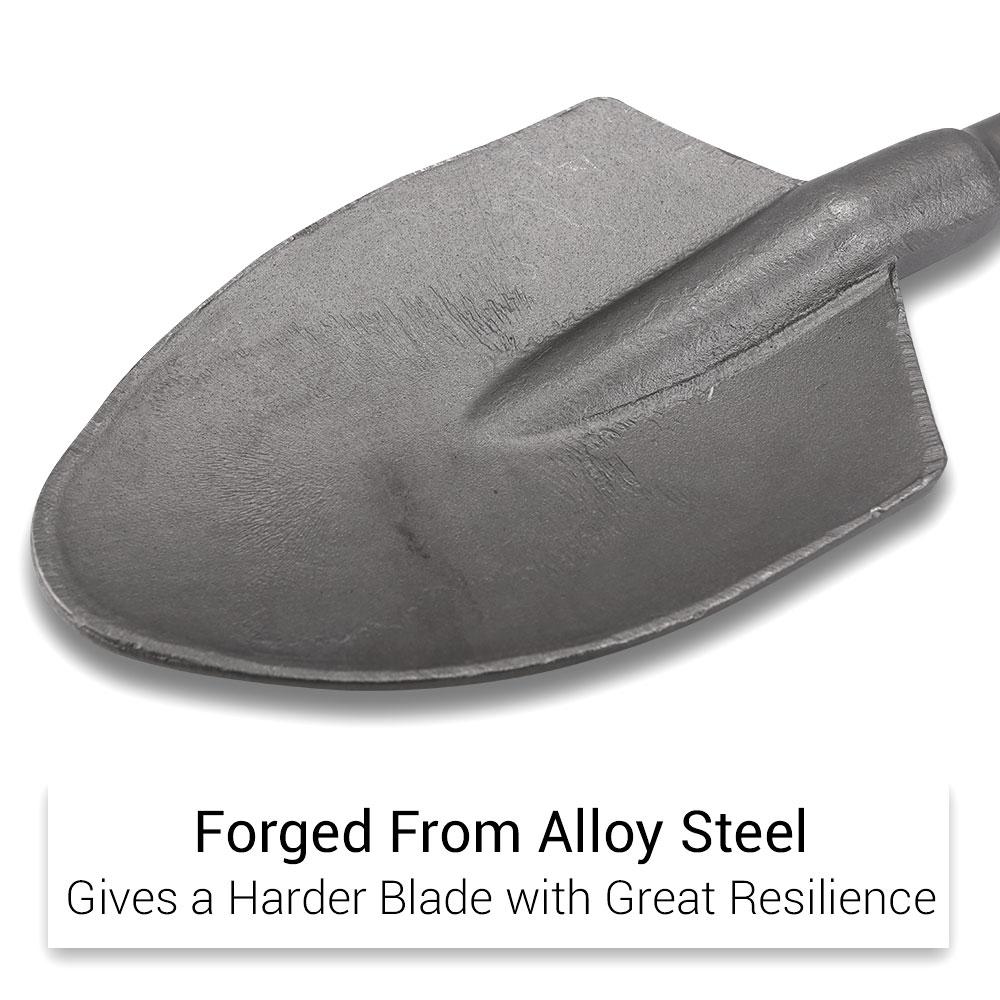 Techsmart TCPS130 440mm x 130mm 30mm Hex Extra Wide Clay Spade Pointed ...