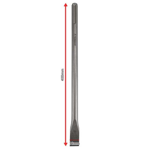 Techsmart TMFC40018 18mm x 400mm x 25mm SDS Max Flat Chisel