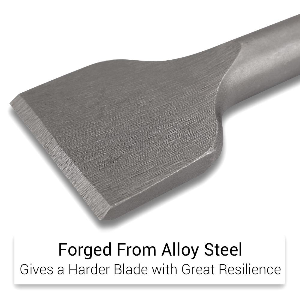 Techsmart TPHC4103075 30mm x 410mm x 75mm 30mm Hex Heavy Duty Chisel