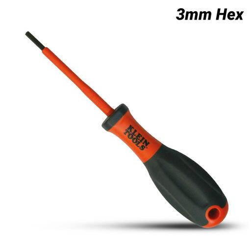 Klein A-32298-INS 3mm Hex Allen Key Tip VDE Screwdriver