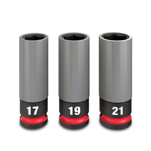 Milwaukee 49667830 3pce 1/2" Drive SHOCKWAVE Impact Duty Lug Nut Wheel ...