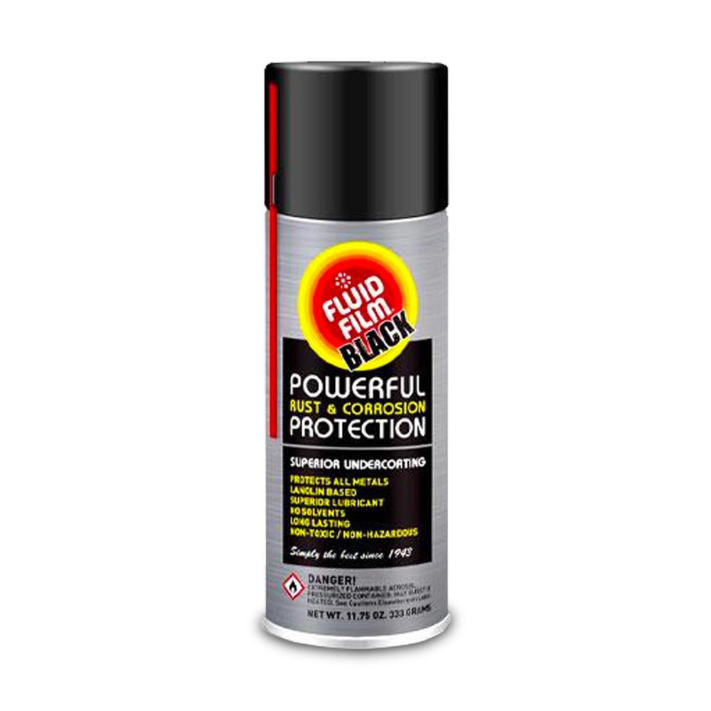 Fluid Film FLUFLM_AS_333G_BLACK 333G (Grade 2) Black Aerosol Can Rust ...