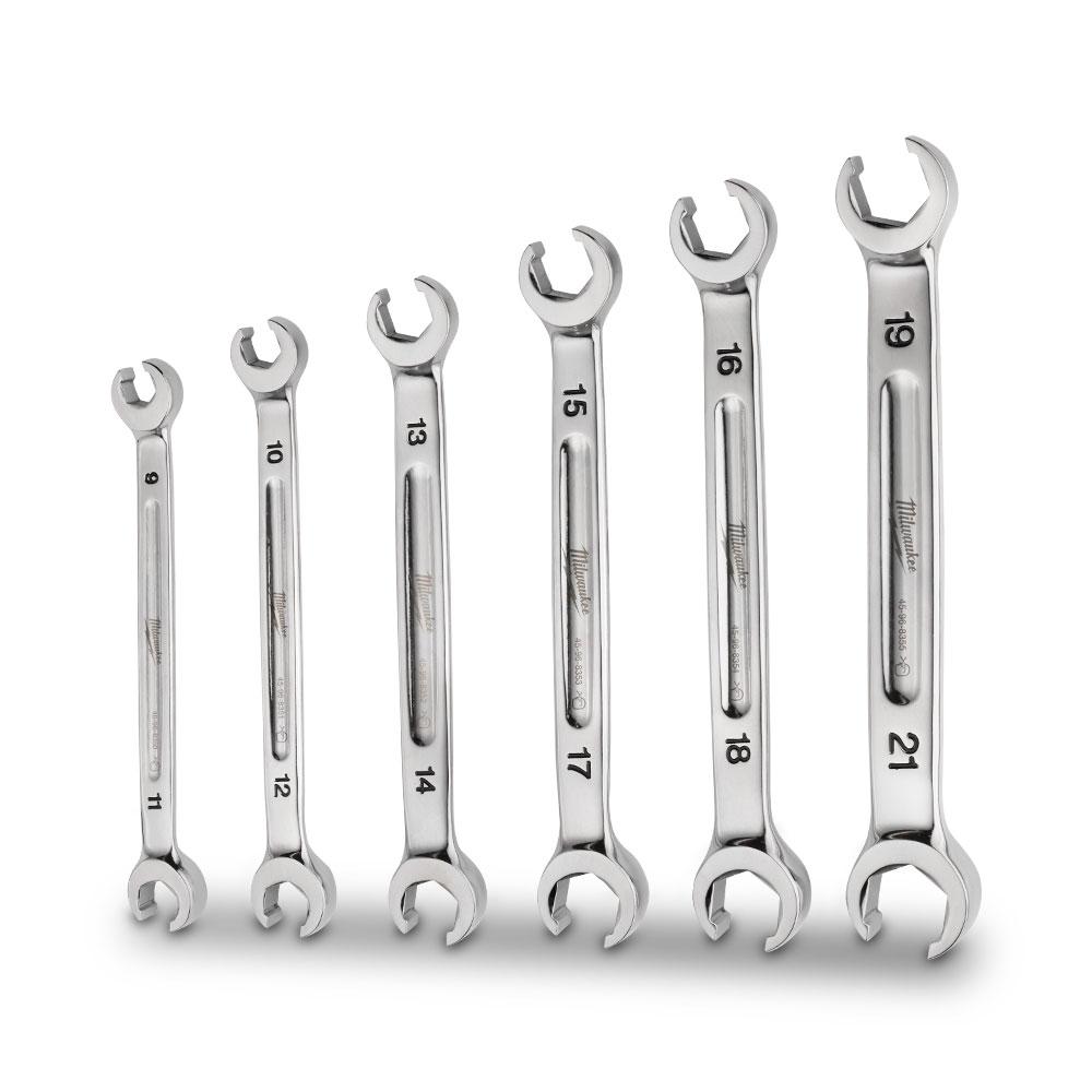 Milwaukee 48229471 6pce Metric Double End Flare Nut Wrench Set