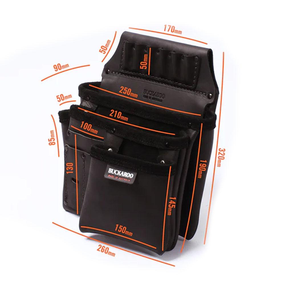 Buckaroo BB2 Bespoke 02 Black Leather Pouch