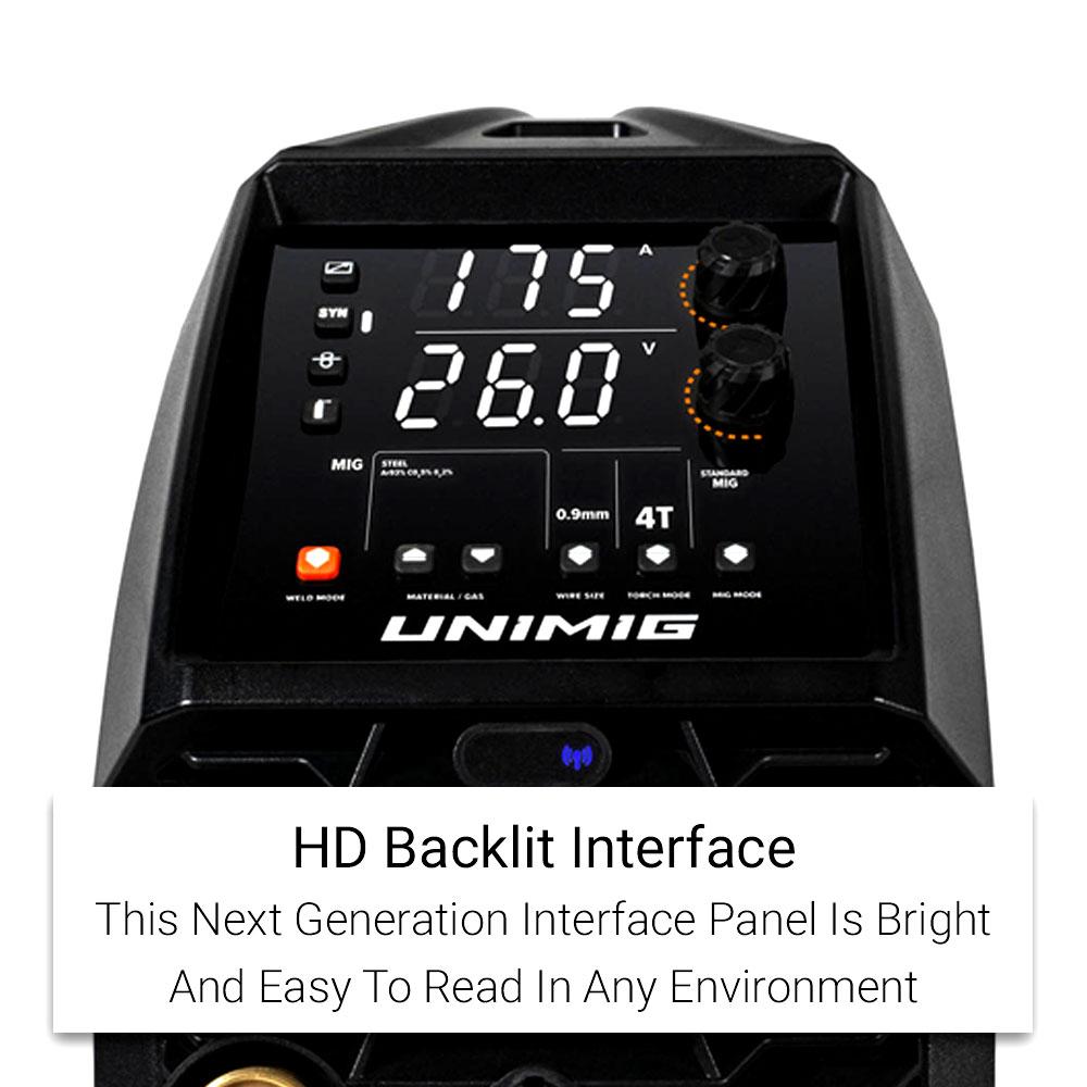 UNIMIG U11007K 240V RAZOR 3-in-1 Multi 175 MIG/TIG/STICK Welder