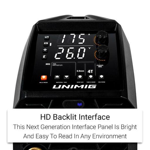 UNIMIG U11007K 240V RAZOR 3-in-1 Multi 175 MIG/TIG/STICK Welder