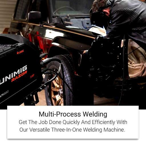 UNIMIG U11008K 240V RAZOR 3-in-1 Multi 220 MIG/TIG/STICK Welder