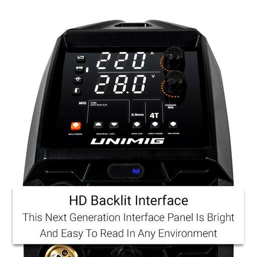 UNIMIG U11008K 240V RAZOR 3-in-1 Multi 220 MIG/TIG/STICK Welder