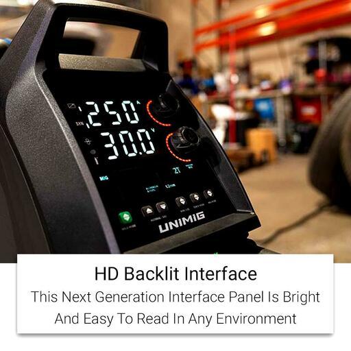 UNIMIG U11010K 240V RAZOR Compact 3-in-1 Multi 250 MIG/TIG/STICK Welder