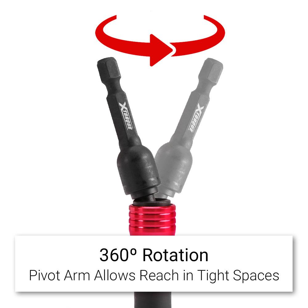 Xtorque X14PB90 1/4" Offset Pivot Magnetic Holder Bit