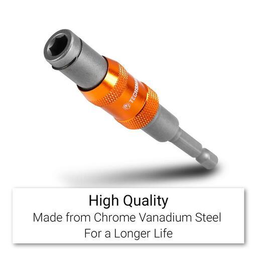 Techsmart T14PB88 88mm 1/4" Hex Magnetic Pivoting Bit Holder