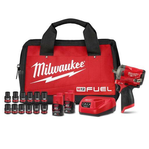 Milwaukee M12FIR12-0 12V Li-Ion Fuel Cordless 1/2 Impact Ratchet - Skin ...