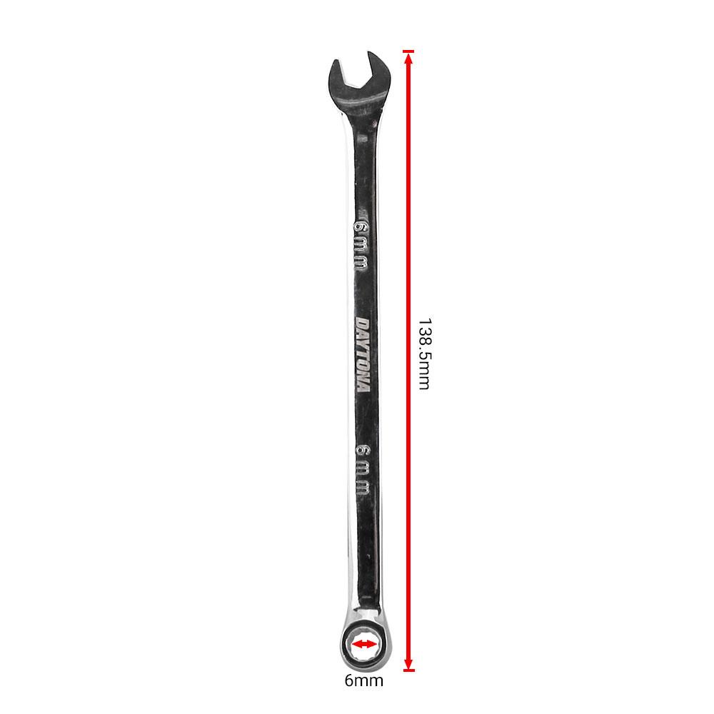 Daytona DVS6 6mm Metric Extra Long Combination Spanner V Groove
