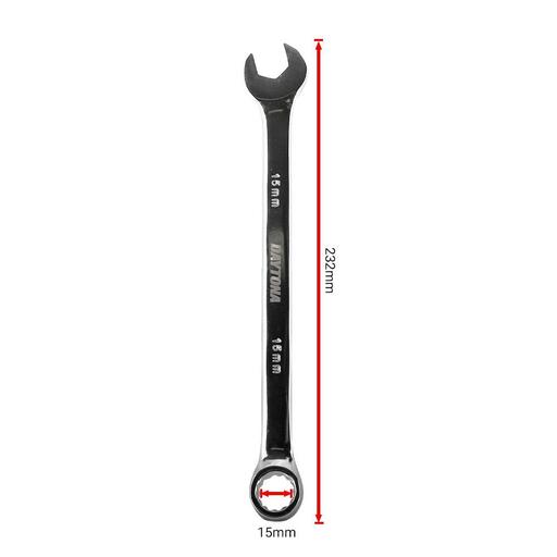 Daytona DVS15 15mm Metric Extra Long Combination Spanner V Groove