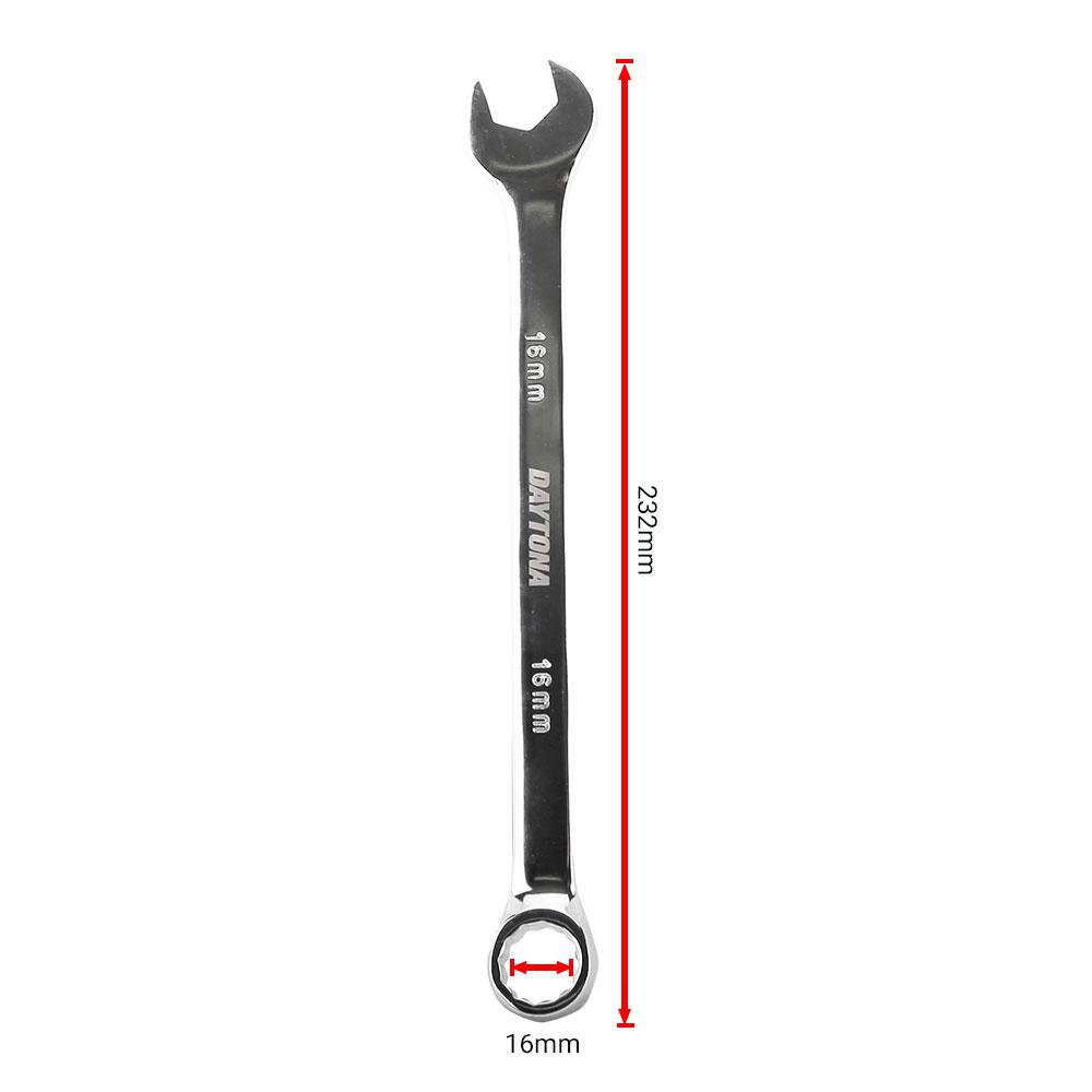 Daytona DVS16 16mm Metric Extra Long Combination Spanner V Groove