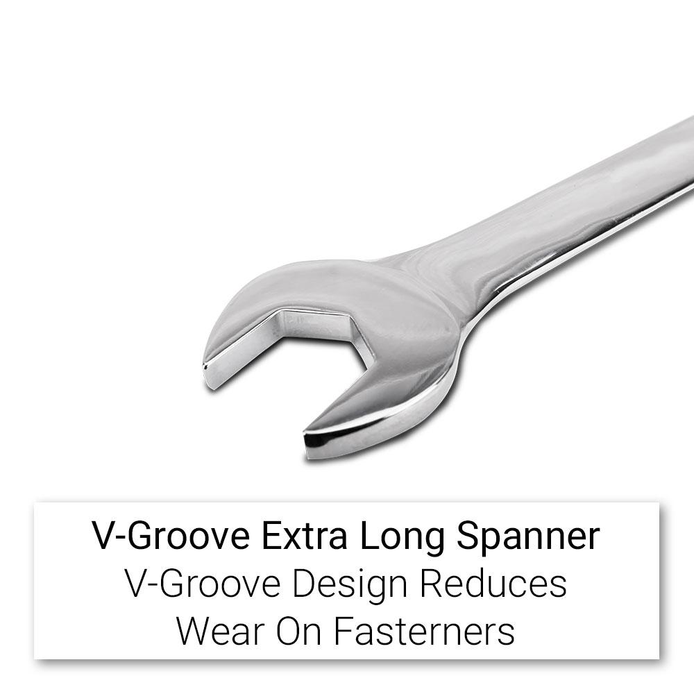 Daytona DVS19 19mm Metric Extra Long Combination Spanner V Groove