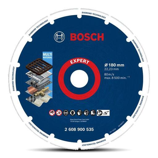 Bosch 2.608.900.535 EXPERT 180mm (7") Diamond Metal Cutting Disc Wheel