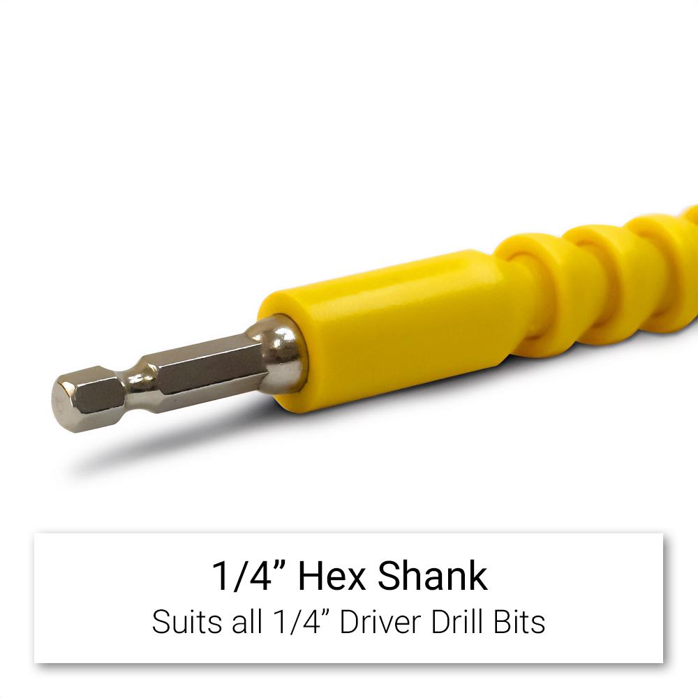 Xtorque XEXT3014 300mm 1/4'' Flexible Drill Bit Extension Hex Shank