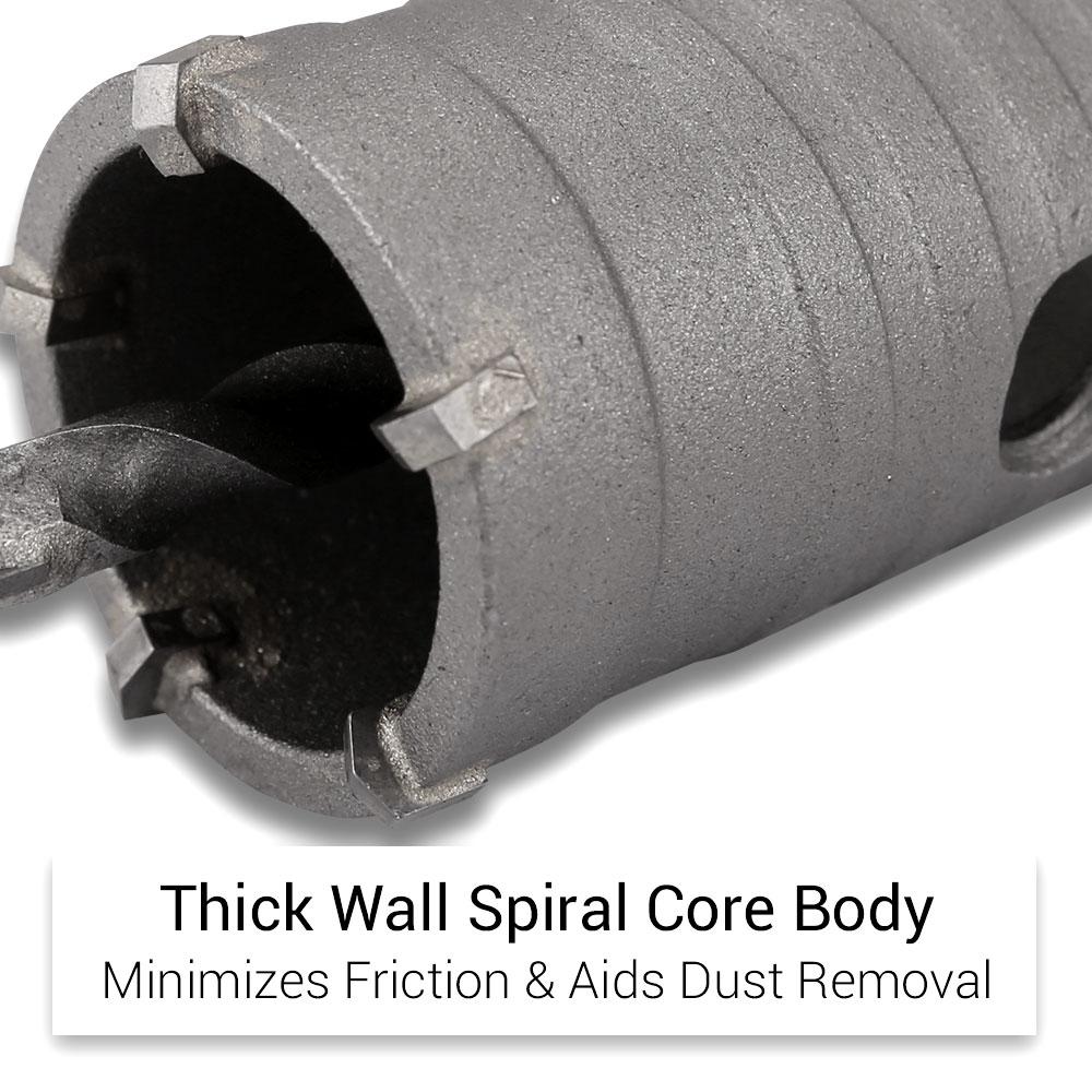 Techsmart THCT30 M16 30mm x 50mm SDS Plus TCT Hole Cutter Light Weight ...